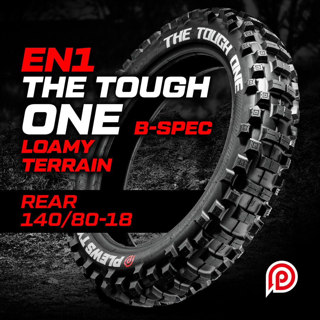 EN1 EXTREME THE TOUGH ONE Spec B Rear (+15 mm grips)- 140 / 80 – 18 – Plews Tyres