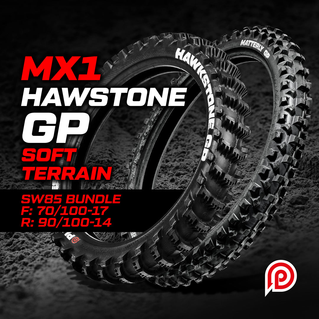MX1 Hawkstone Small Wheel 85cc Bundle – Plews Tyres