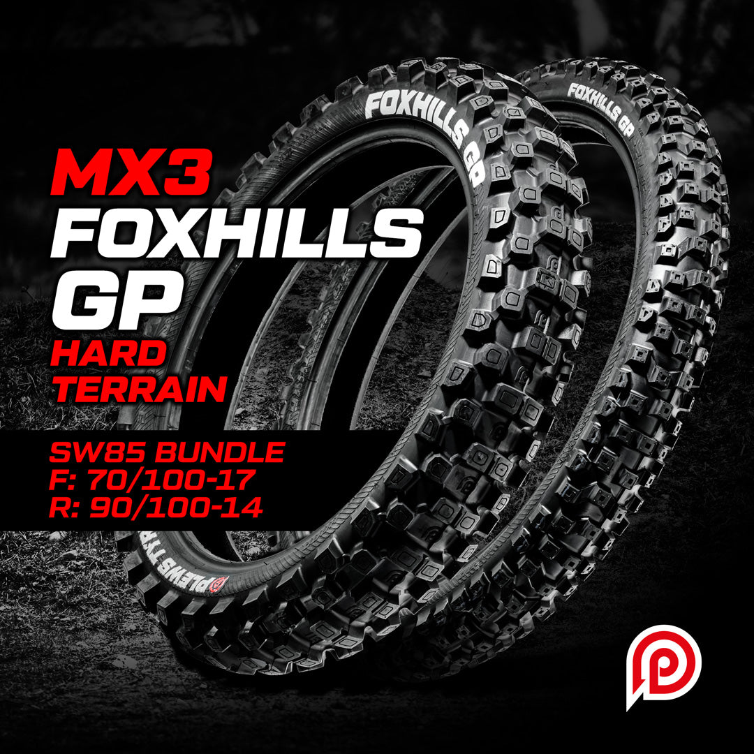 MX3 Foxhills Small Wheel 85cc Bundle – Plews Tyres